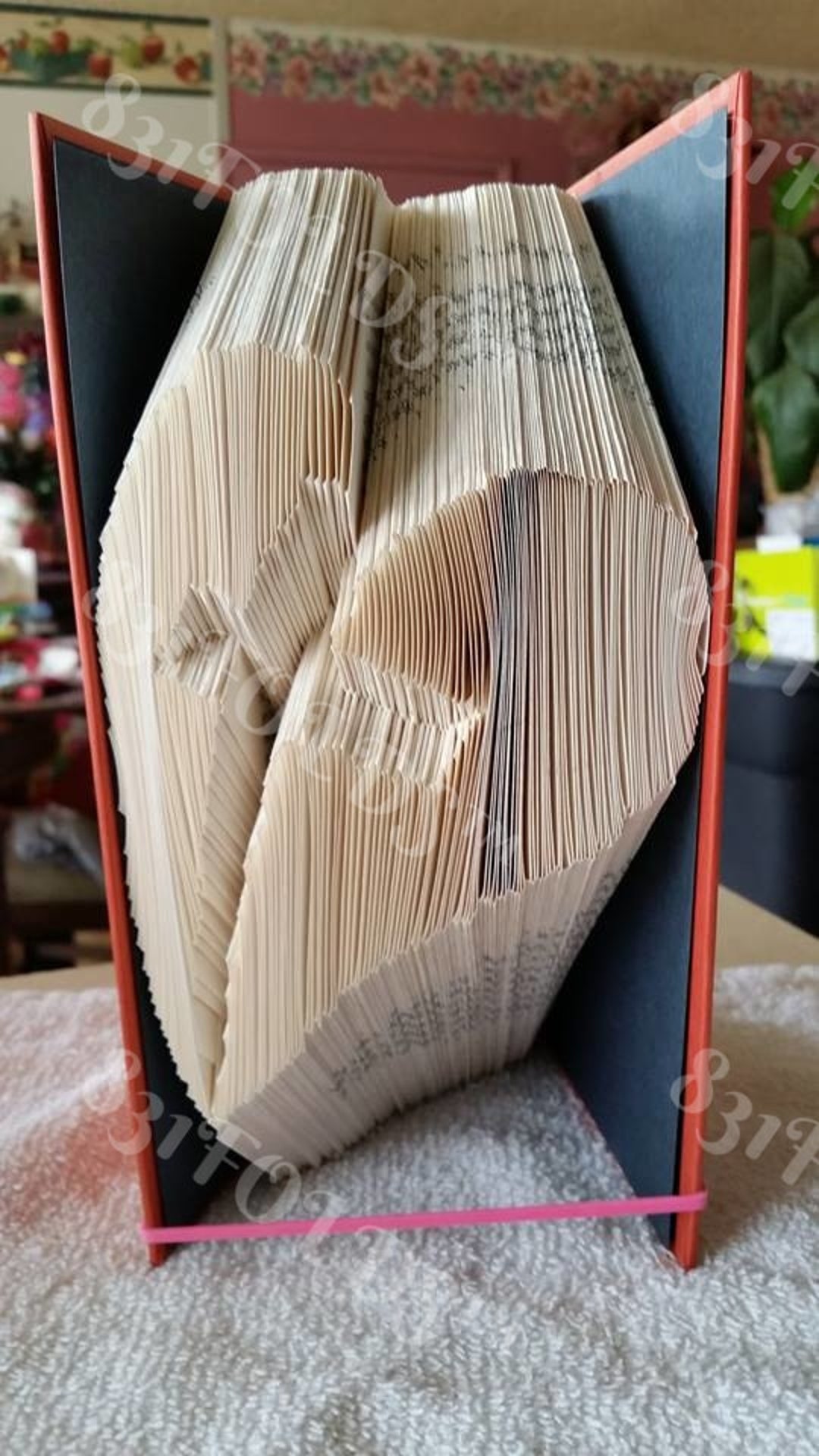 Cross in Heart Book Folding Pattern Bookfolding Pattern - Etsy