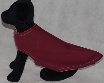 Burgundy Dog Coat - Etsy UK