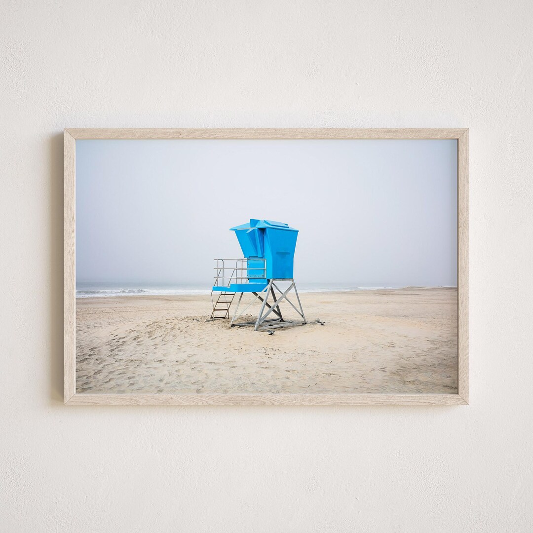 Lifeguard Tower Wall Art, Lifeguard Stand Art Print, Gallery-quality ...