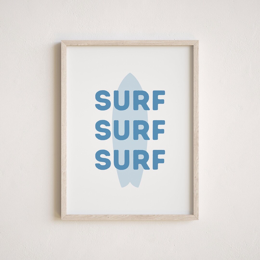 Surfing Wall Art, Surfing Poster, Surfboard Print, Boho Surf Art, Beach ...
