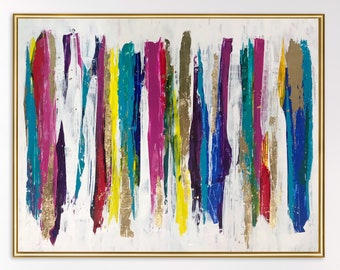 Large Bright Color Wall Art - Etsy
