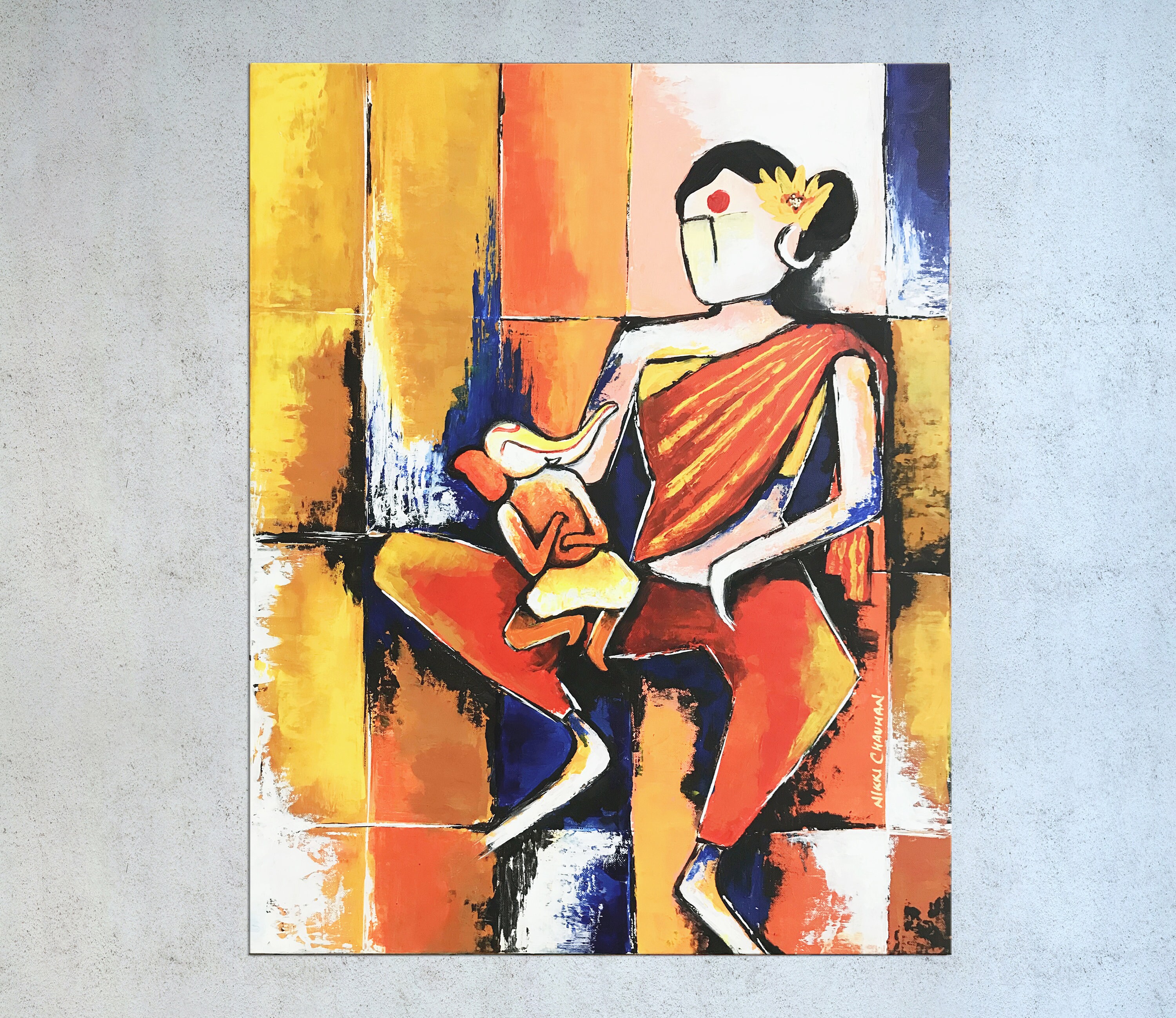 Indian Abstract Paintings On Canvas