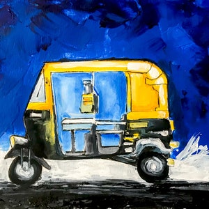Auto Art India Art Auto Rickshaw Indian Decor Indian - Etsy
