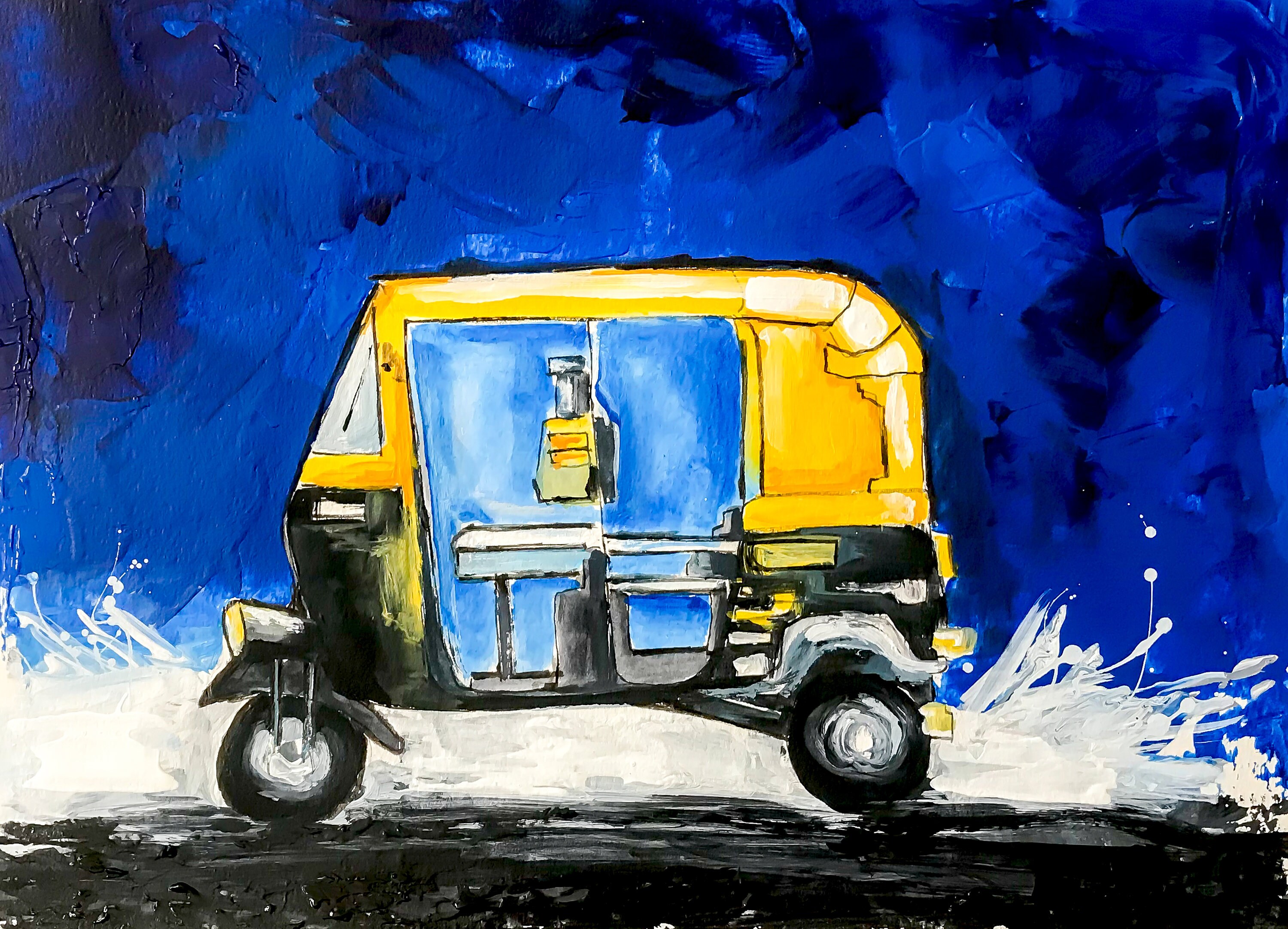 Auto Art, India Art, Auto Rickshaw, Indian Decor, Indian Painting ...