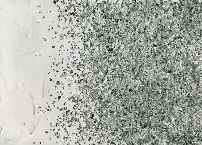 Metallic Silver Original Abstract Art Silver Glitter Textured Painting ...