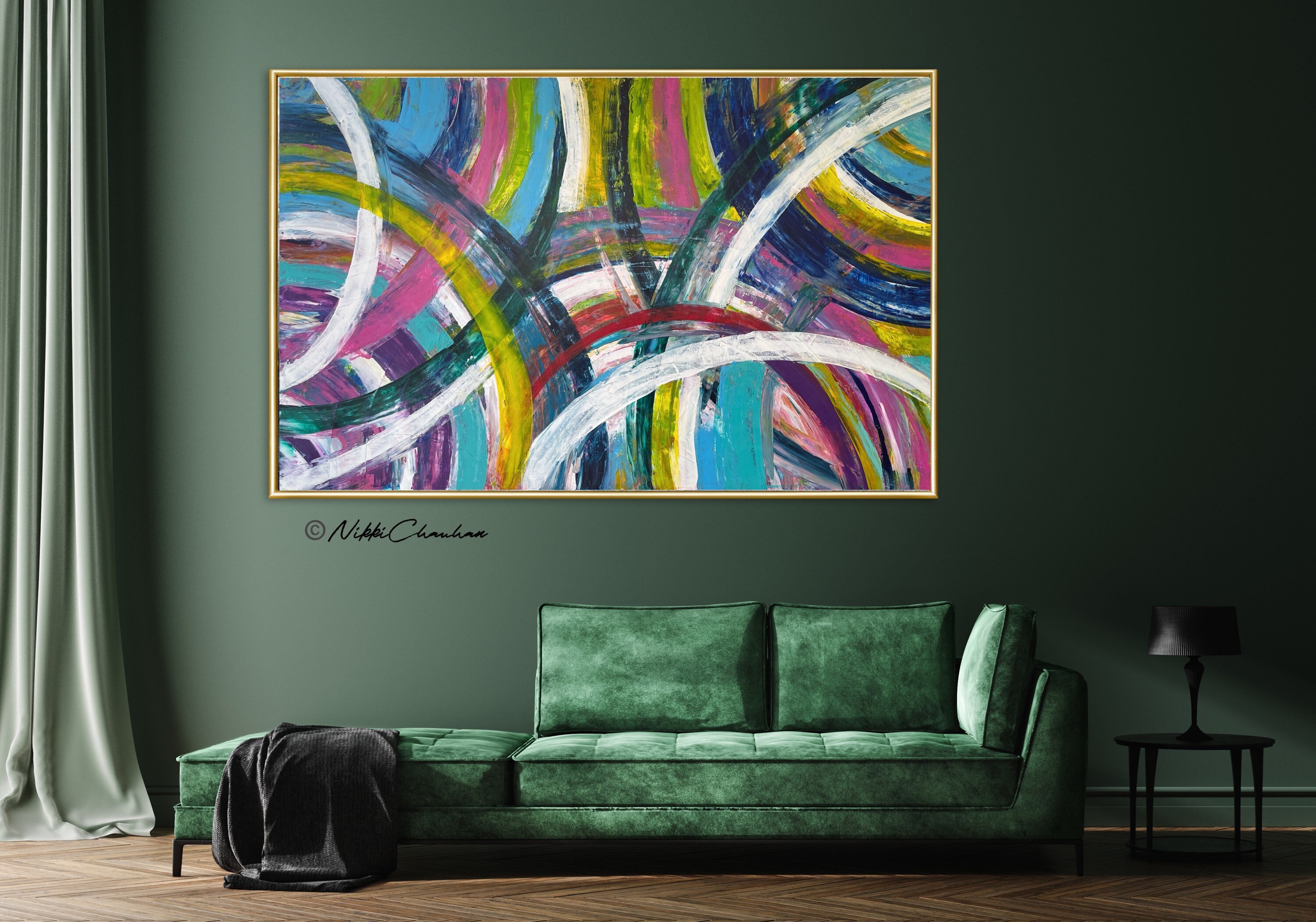 Colorful Abstract Art Rainbow Art Multicolor Art on Canvas - Etsy Canada
