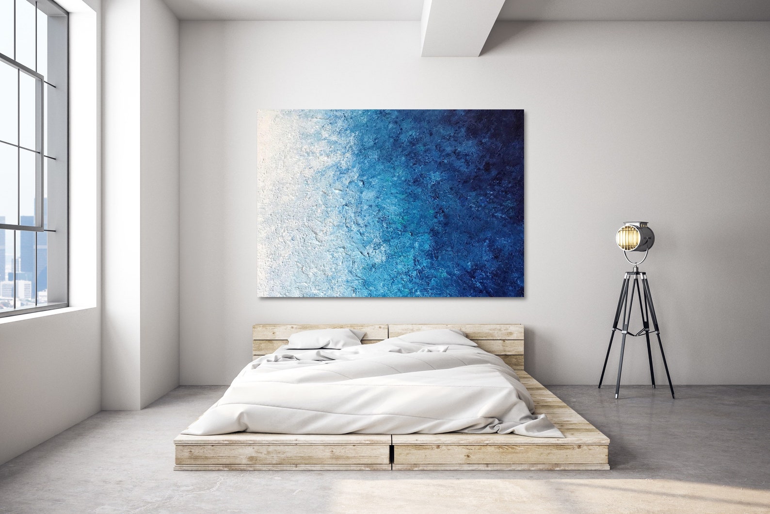 Painting Modern Coastal Art, Blue Sea, Seascape Art, Ocean Painting ...