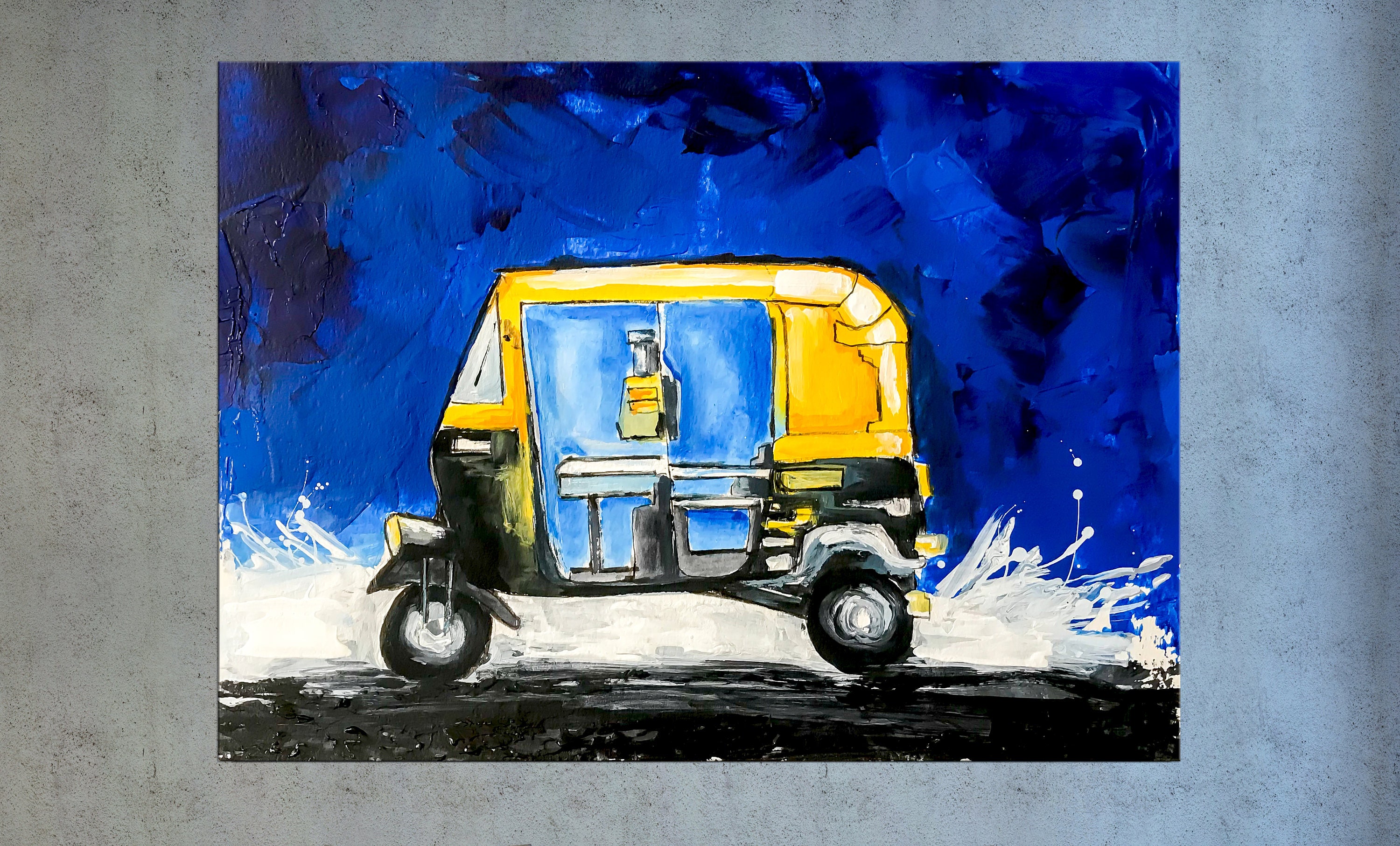 Auto Art, India Art, Auto Rickshaw, Indian Decor, Indian Painting ...