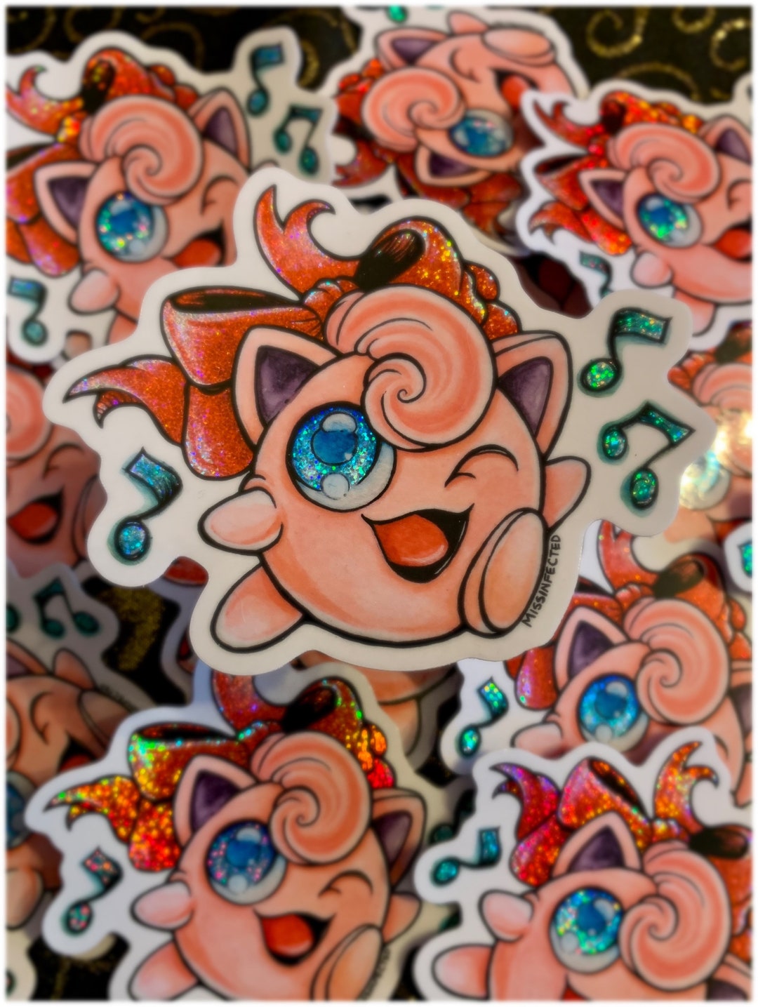 Jigglypuff Sticker, Gamer Sticker, Pokemon, Video Game Sticker, Cute ...