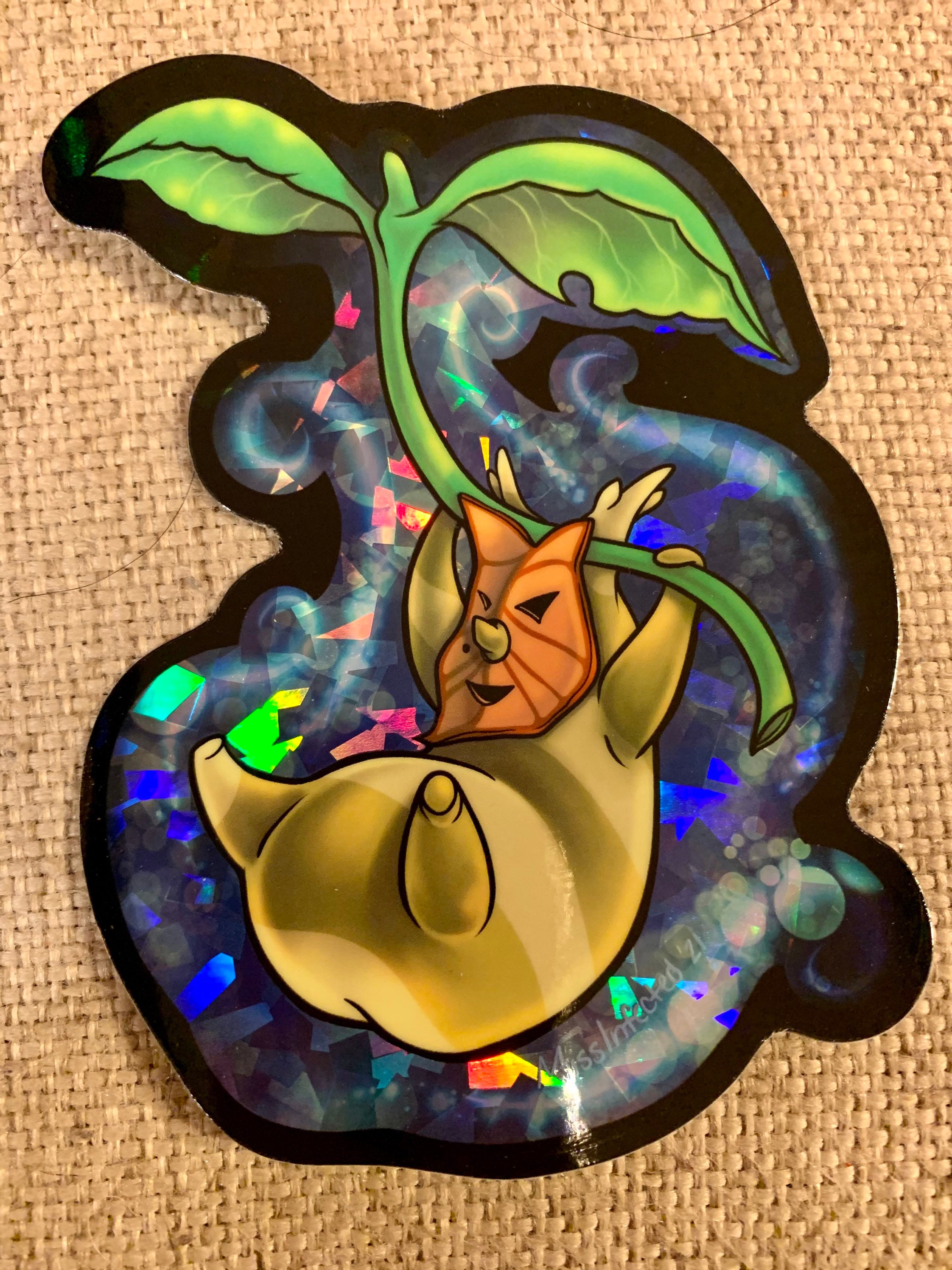 Korok Gliding Sticker, Korok Sticker, Leaf, Nature, Legend of Zelda ...