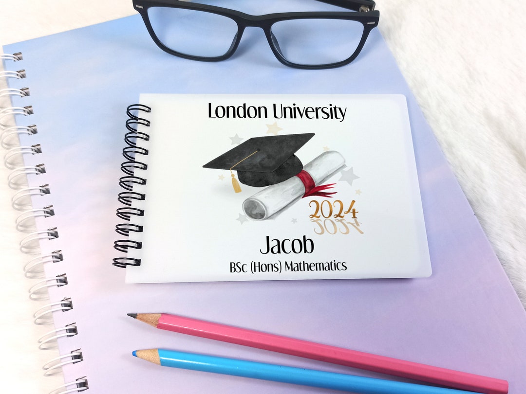 Graduation Leavers Message Book, 2024 End of Term, A6 Notebook ...