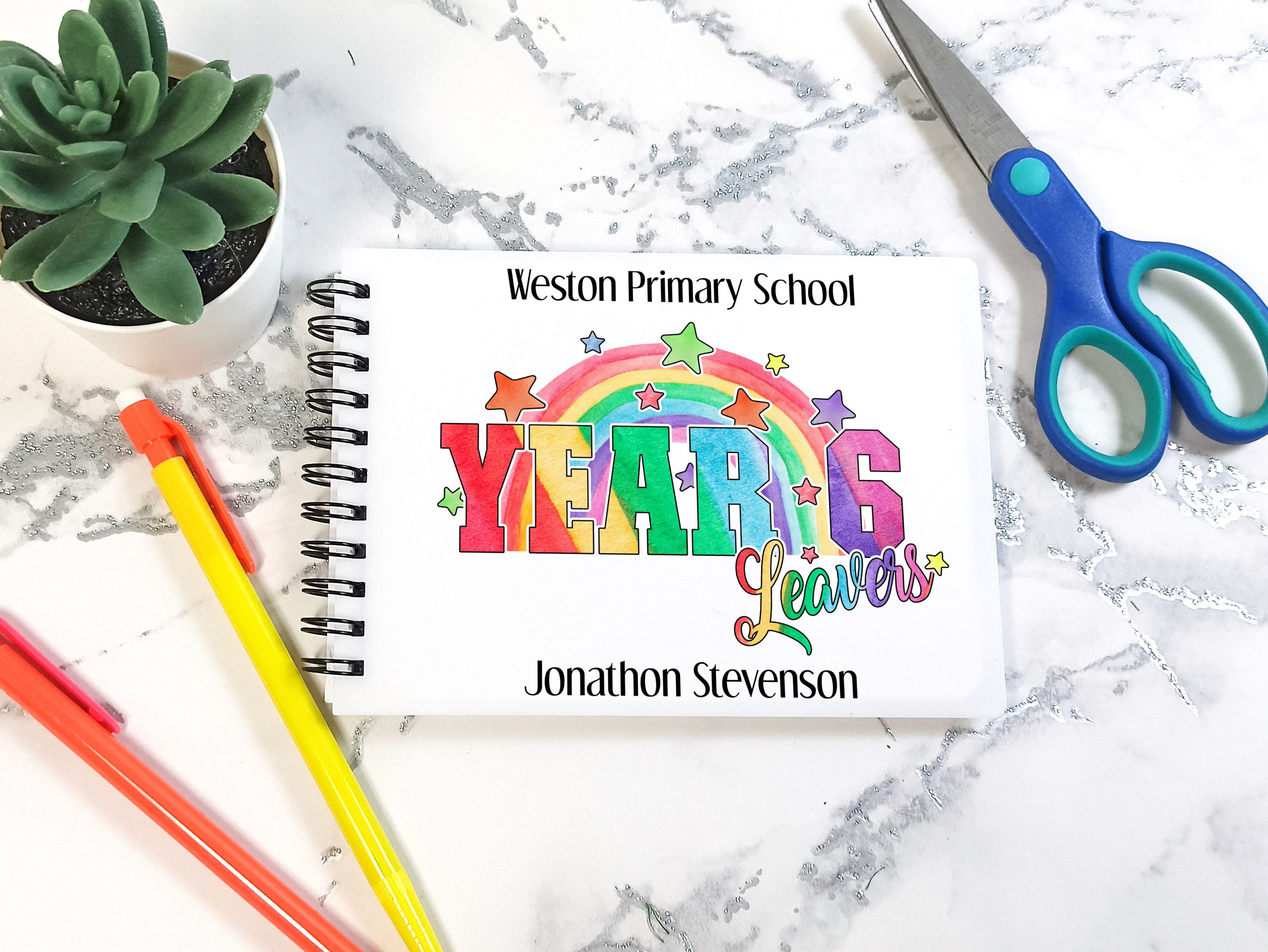 Personalised Year 6 School Leavers Message Book A6 Notebook - Etsy UK