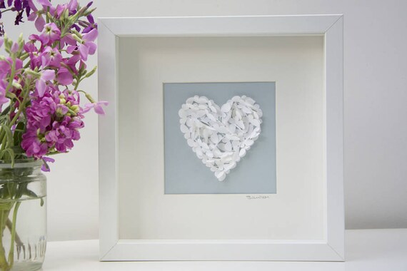 Handmade Framed Butterfly Heart Choice of Butterfly Colours | Etsy UK