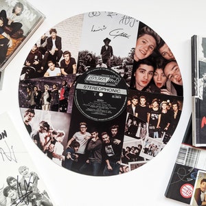 One Direction Vinyl Record Photo Collage Vintage Record - Etsy Canada