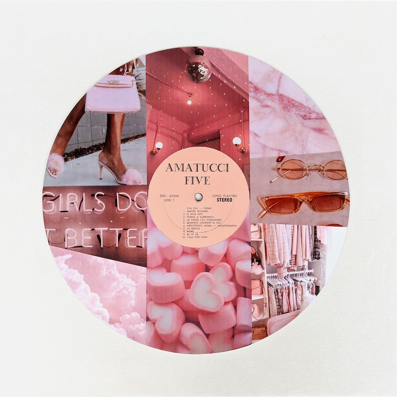 CUSTOM ORDER Vinyl Record Photo Collage Vintage Record - Etsy