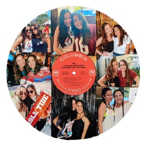 CUSTOM ORDER Vinyl Record Photo Collage - Vintage Record - Vinyl Record ...