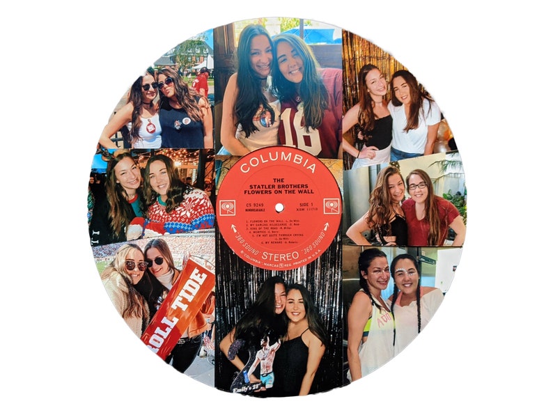 CUSTOM ORDER Vinyl Record Photo Collage Vintage Record - Etsy