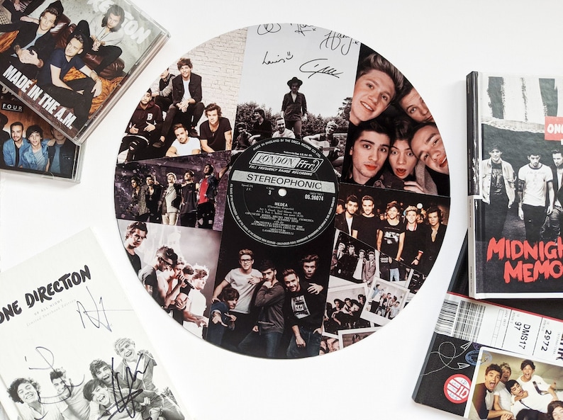 One Direction Vinyl Record Photo Collage Vintage Record - Etsy