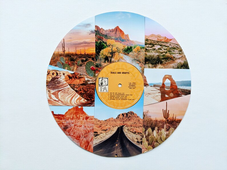 CUSTOM ORDER Vinyl Record Photo Collage Vintage Record - Etsy