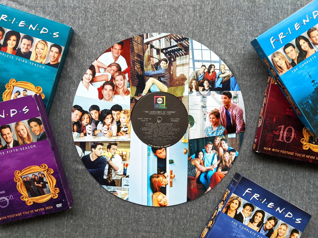 Friends TV Show Vinyl Record Photo Collage - Vintage Record - Vinyl ...