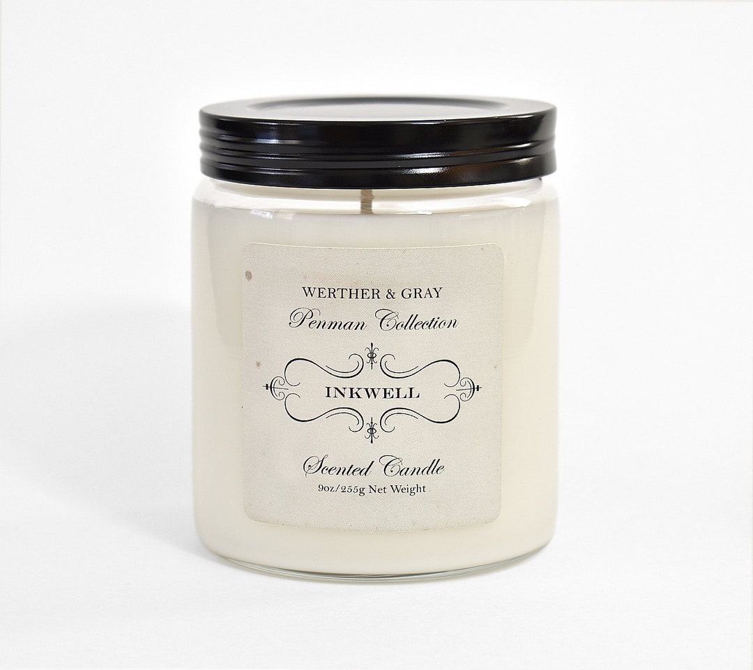 INKWELL, Scented Candle, 9oz, Vintage Style, Calligraphy Gift ...