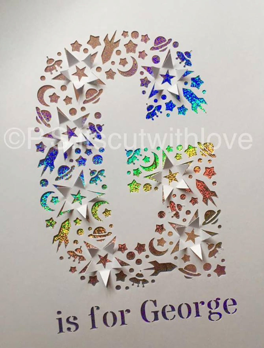 Pop up Letter G Boy Space Stars SVG - Etsy Hong Kong