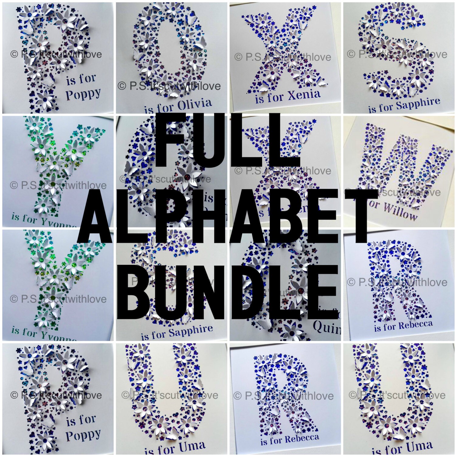 Split Pop up Letter - Etsy