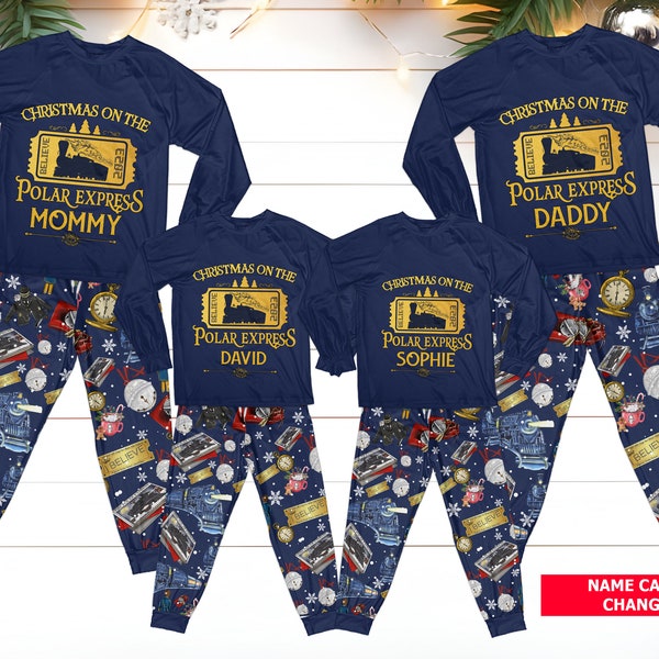 Girls Polar Express Christmas Pajamas - Etsy
