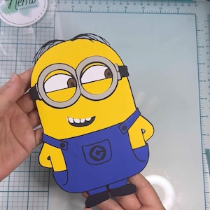 Minion Money Card SVG, Gift Card Holder, Birthday Card, Birthday Gift ...