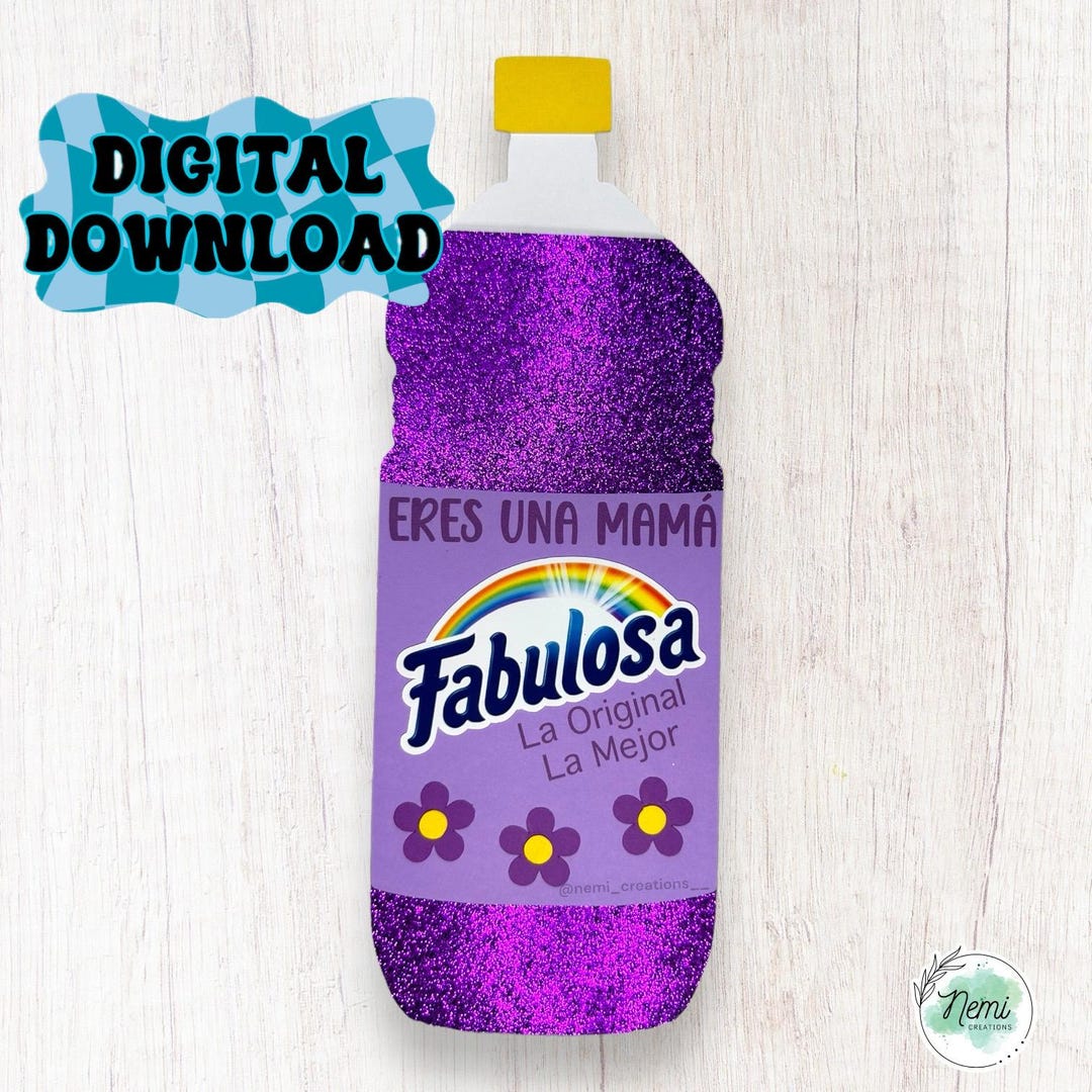 Mamá Fabulosa Money Gift Card Holder SVG Digital File, Mother's Day ...