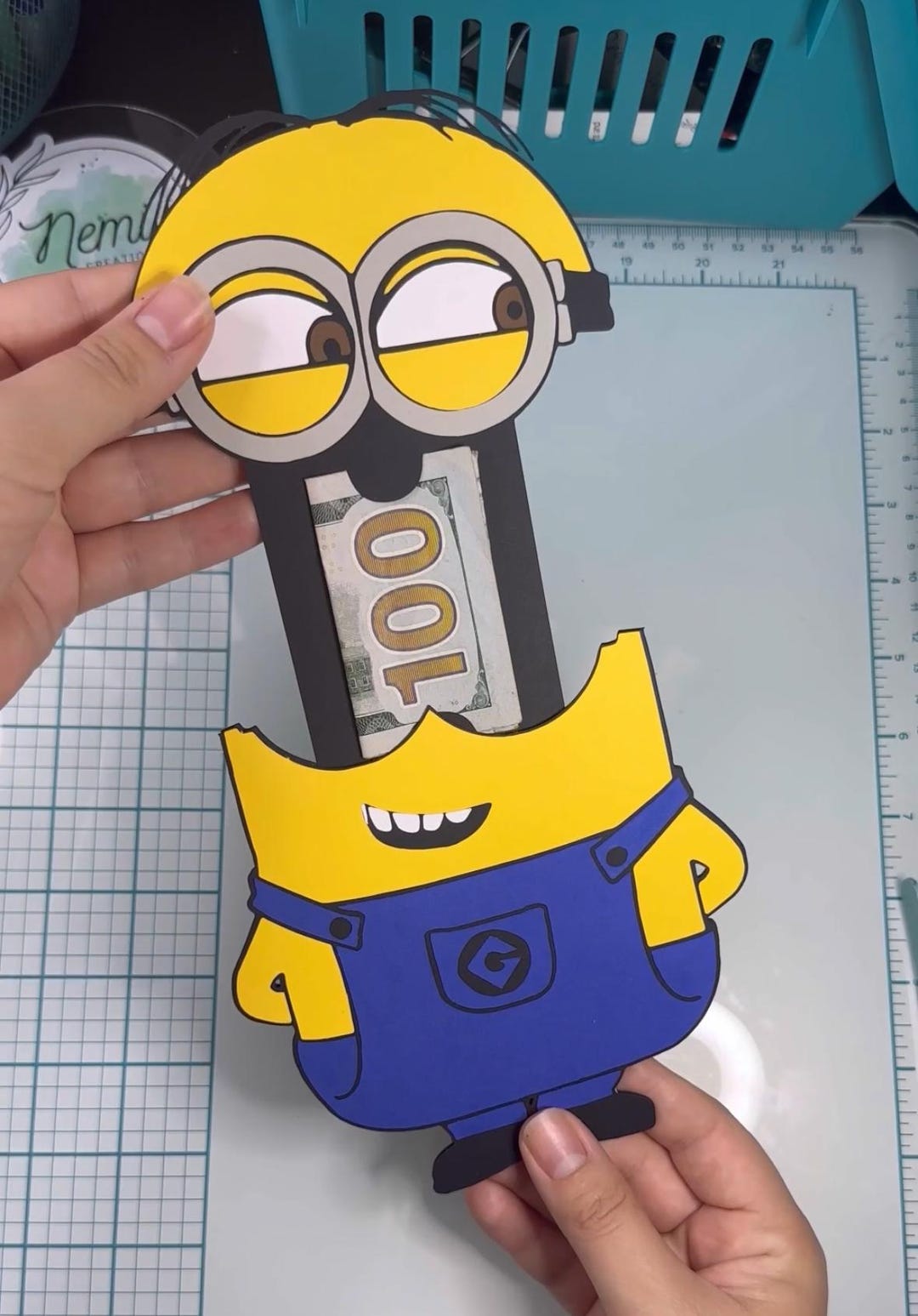 Minion Money Card SVG, Gift Card Holder, Birthday Card, Birthday Gift ...