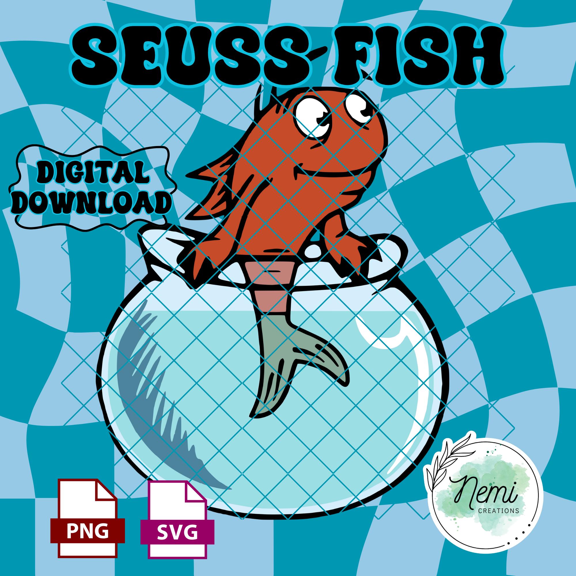Dr Seuss Fish Bowl Clip Art