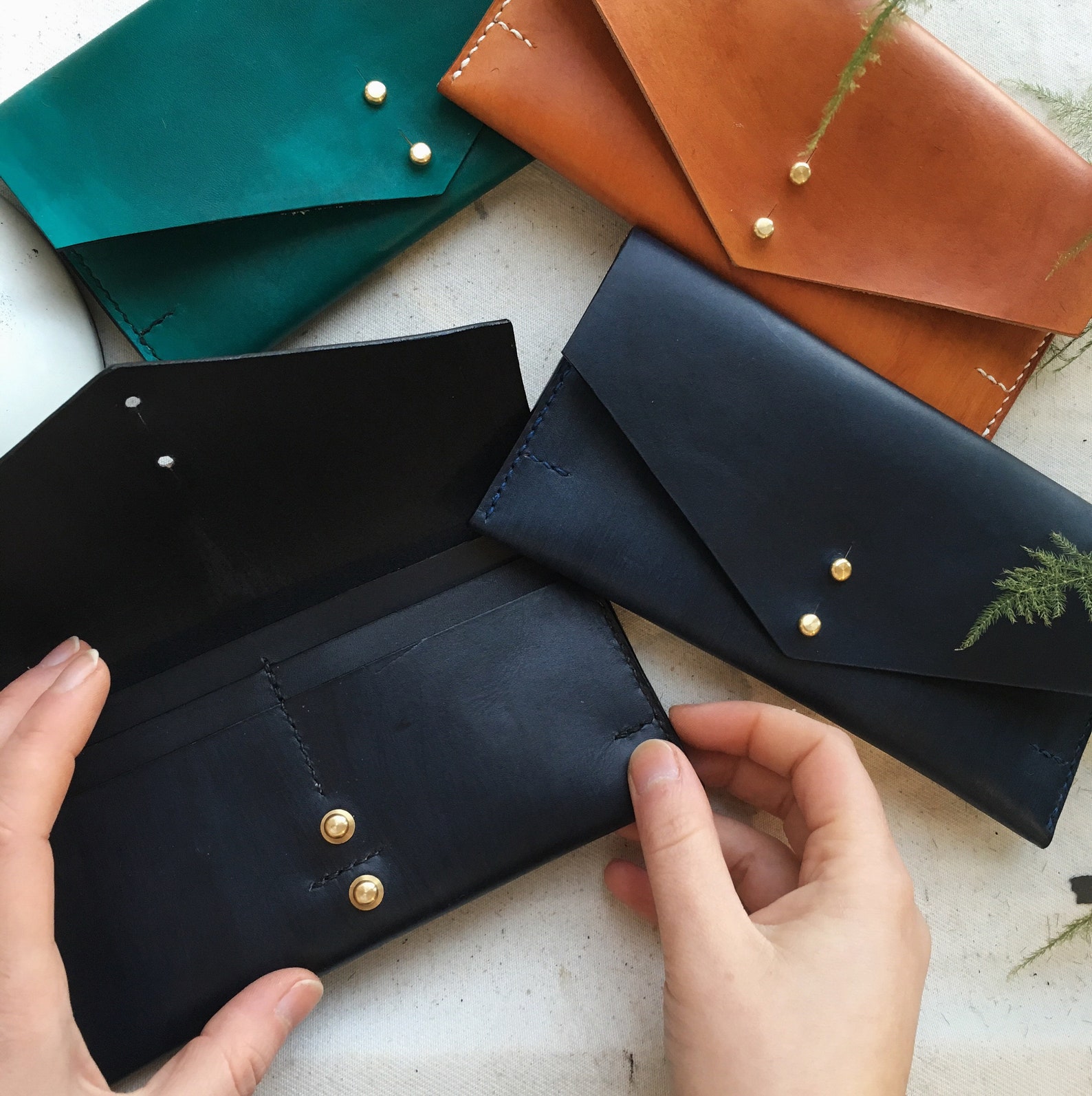 Personalised Leather Purse Hidden Message Purse With Card and - Etsy