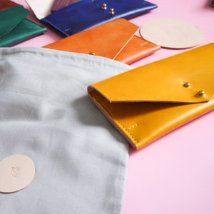 Personalised Leather Purse, Hidden Message Purse. Card Wallet. Gift for ...