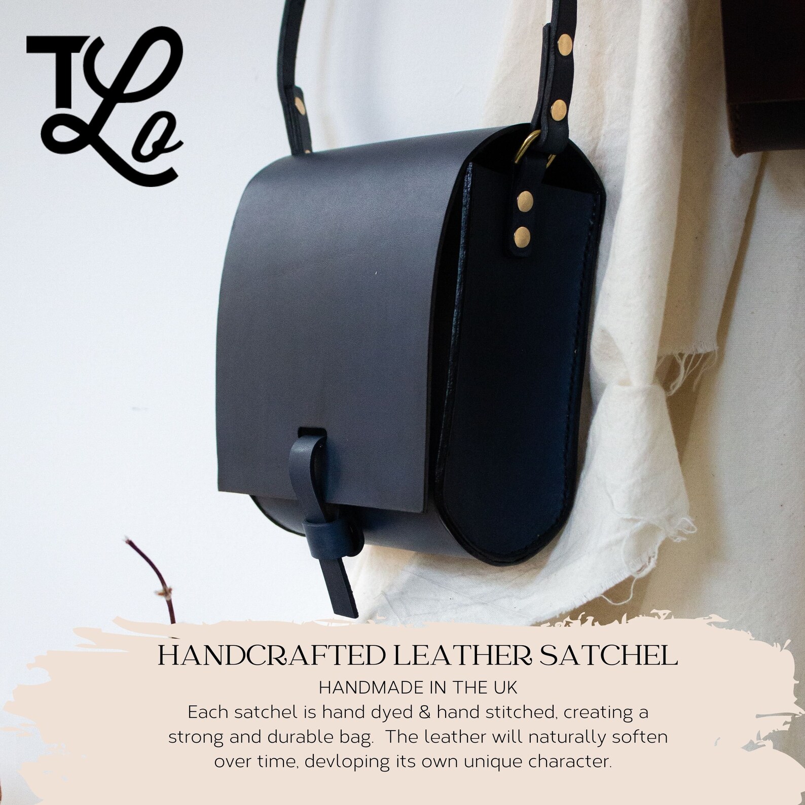 Small Brown Leather Satchel. Handmade Leather Bag - Etsy