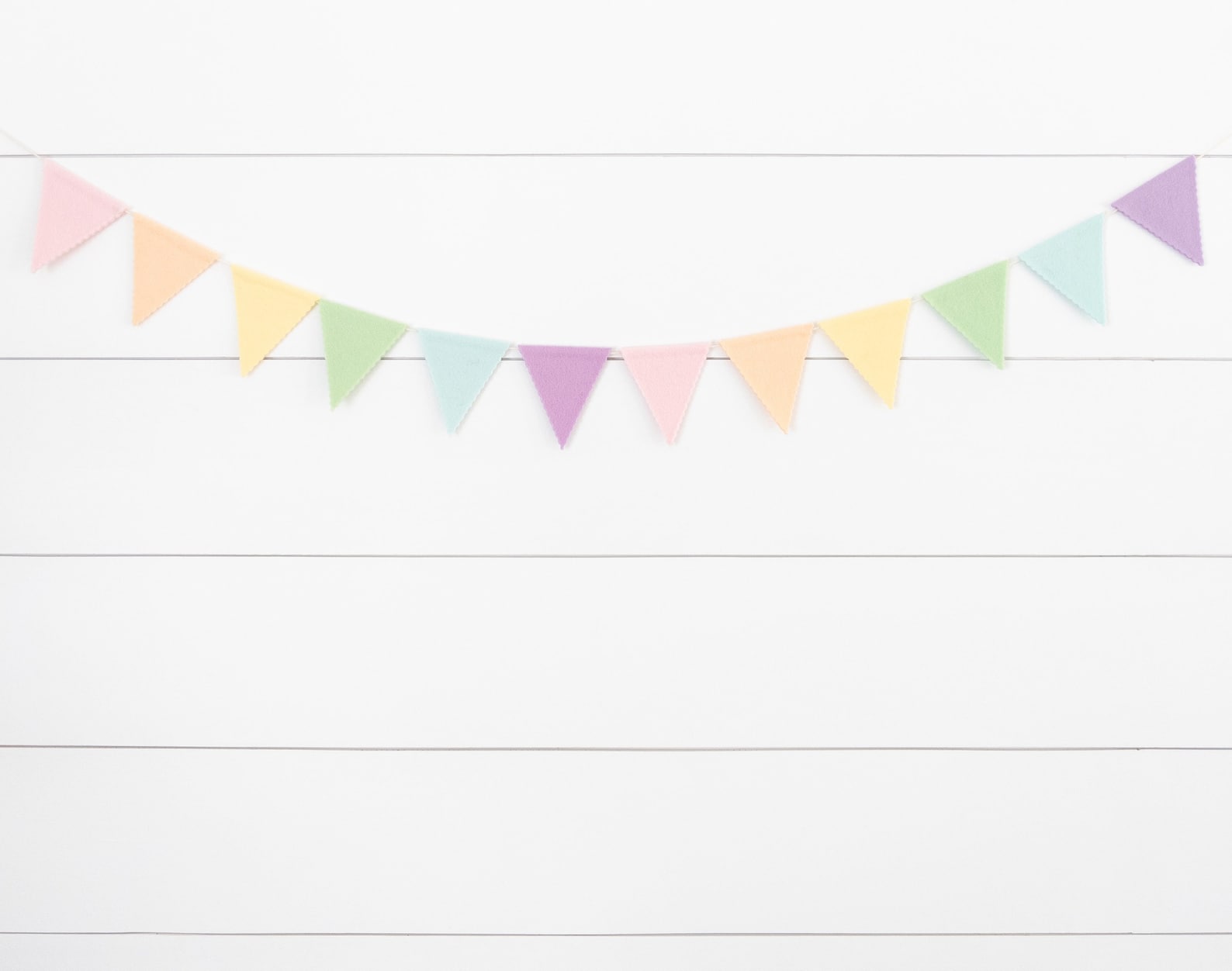 OVER THE RAINBOW Felt Bunting Pastel Rainbow Rainbow - Etsy