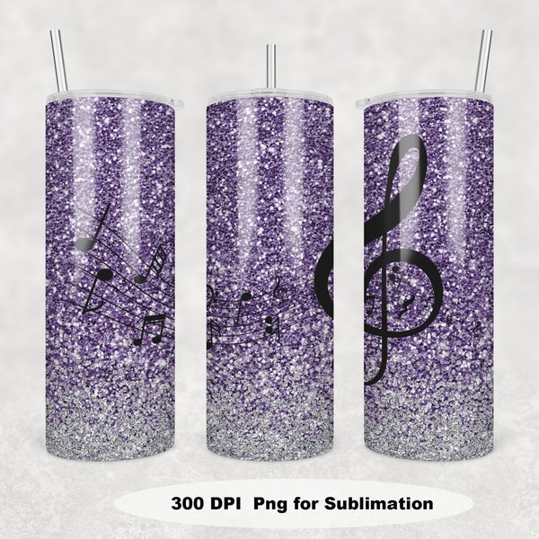 Sublimation Music Note Tumbler Design - Etsy