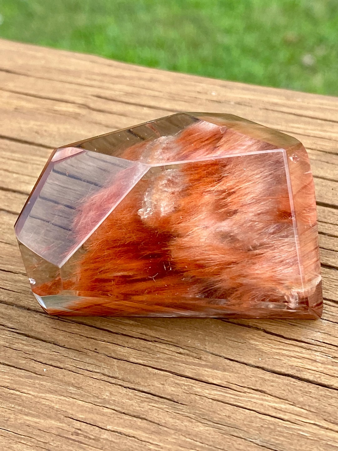 Pink Amphibole Quartz - Freeform, Aka Angel Phantom, Perfection! - Etsy