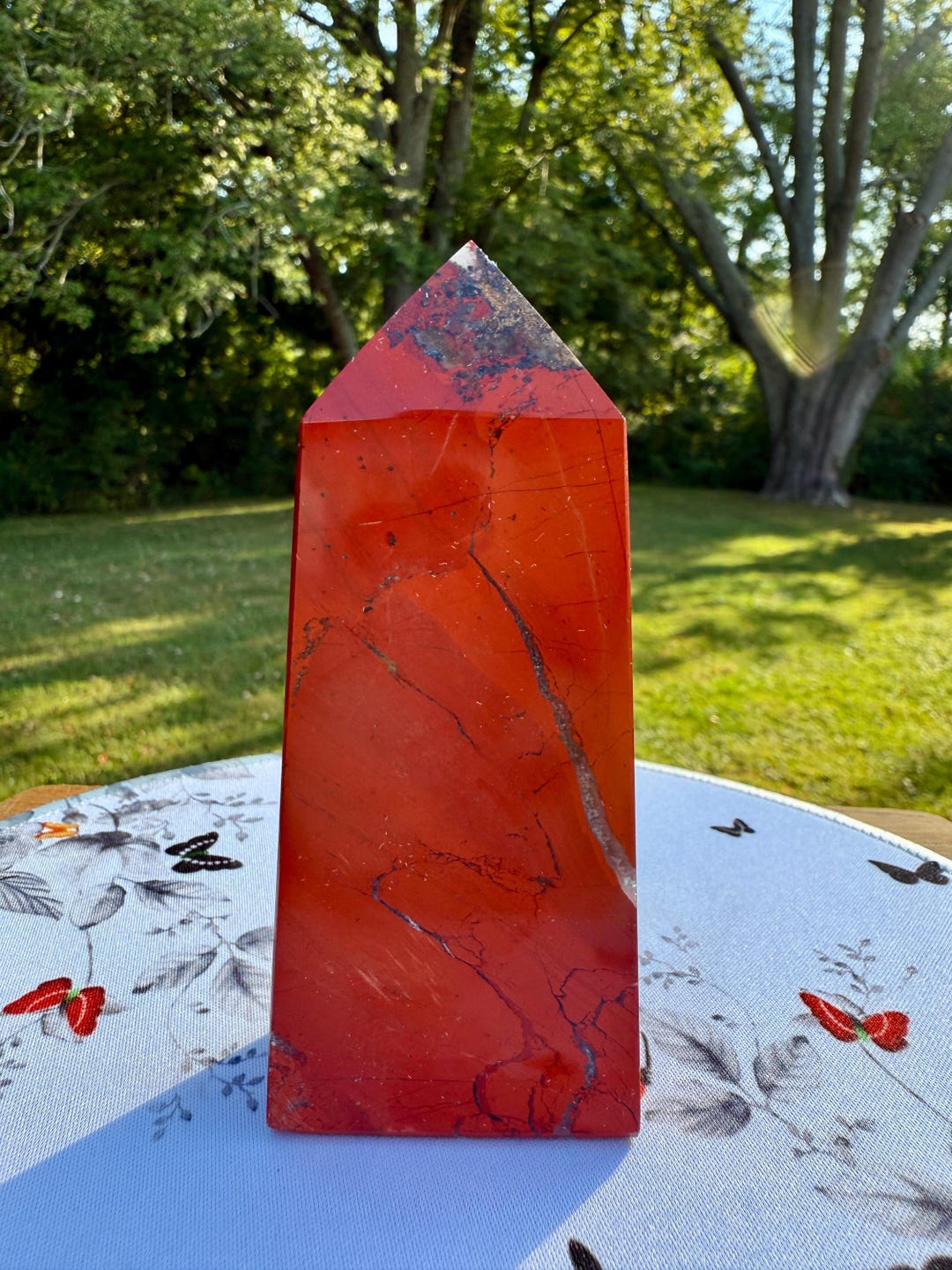 Red Jasper Tower - Perfect Tip, Stands Level - Etsy