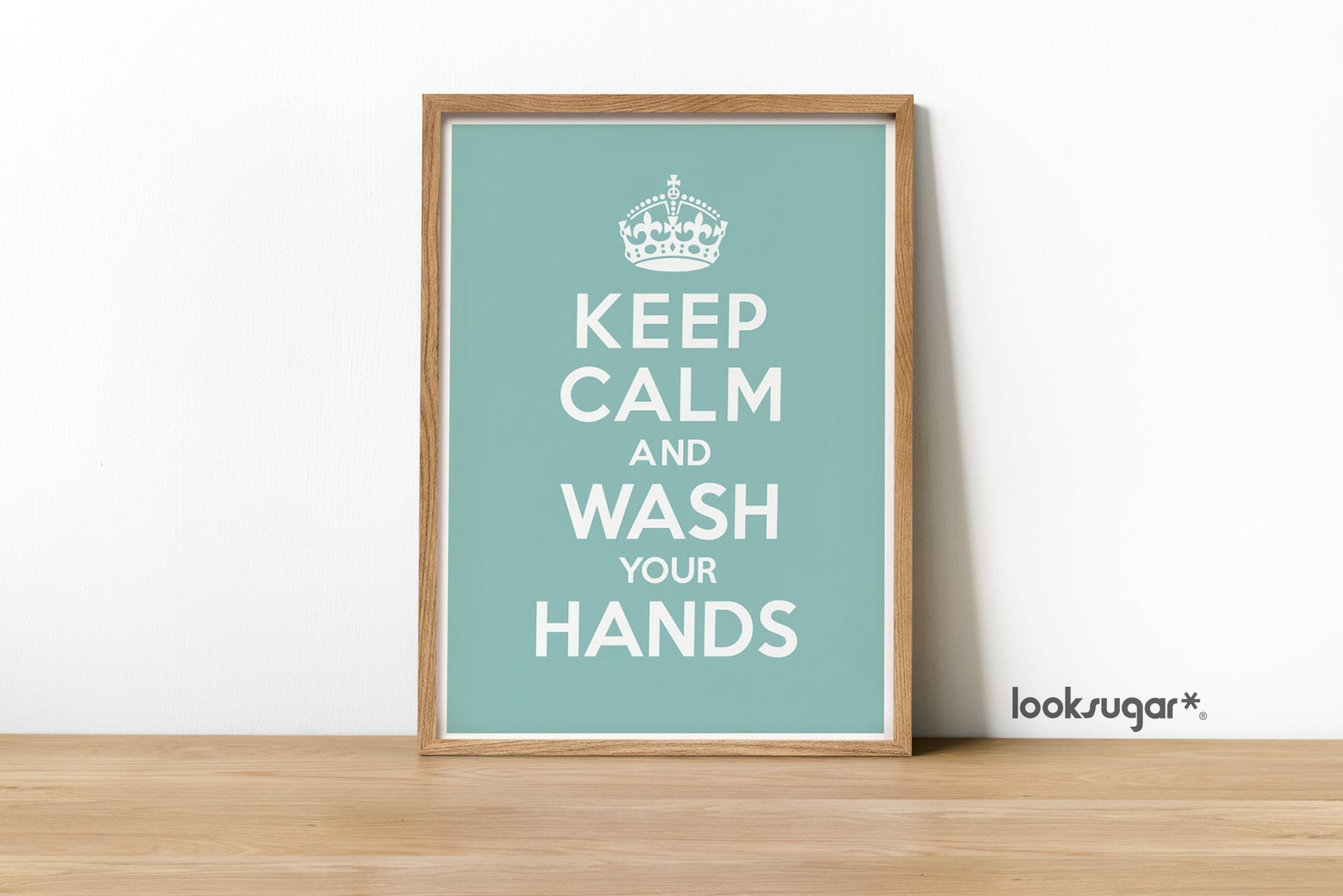 Keep Calm Sign . Bathroom Art Print . Hand Washing Sign . Hygiene ...