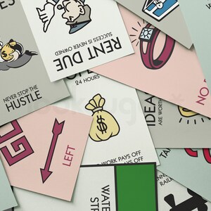 Inspirational Retro Office Décor . Monopoly Inspired . Hard Work Pays ...