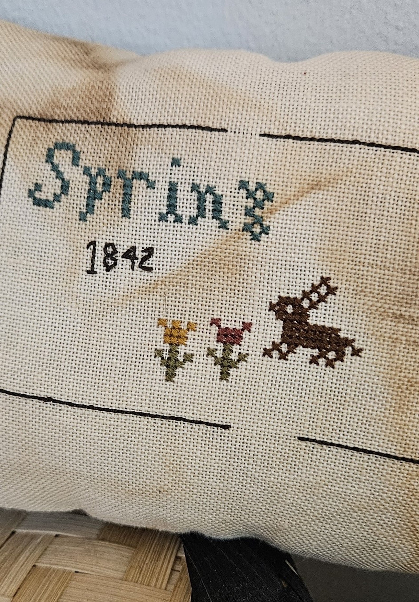 Prim Spring Shelf Sitter/pillow - Etsy