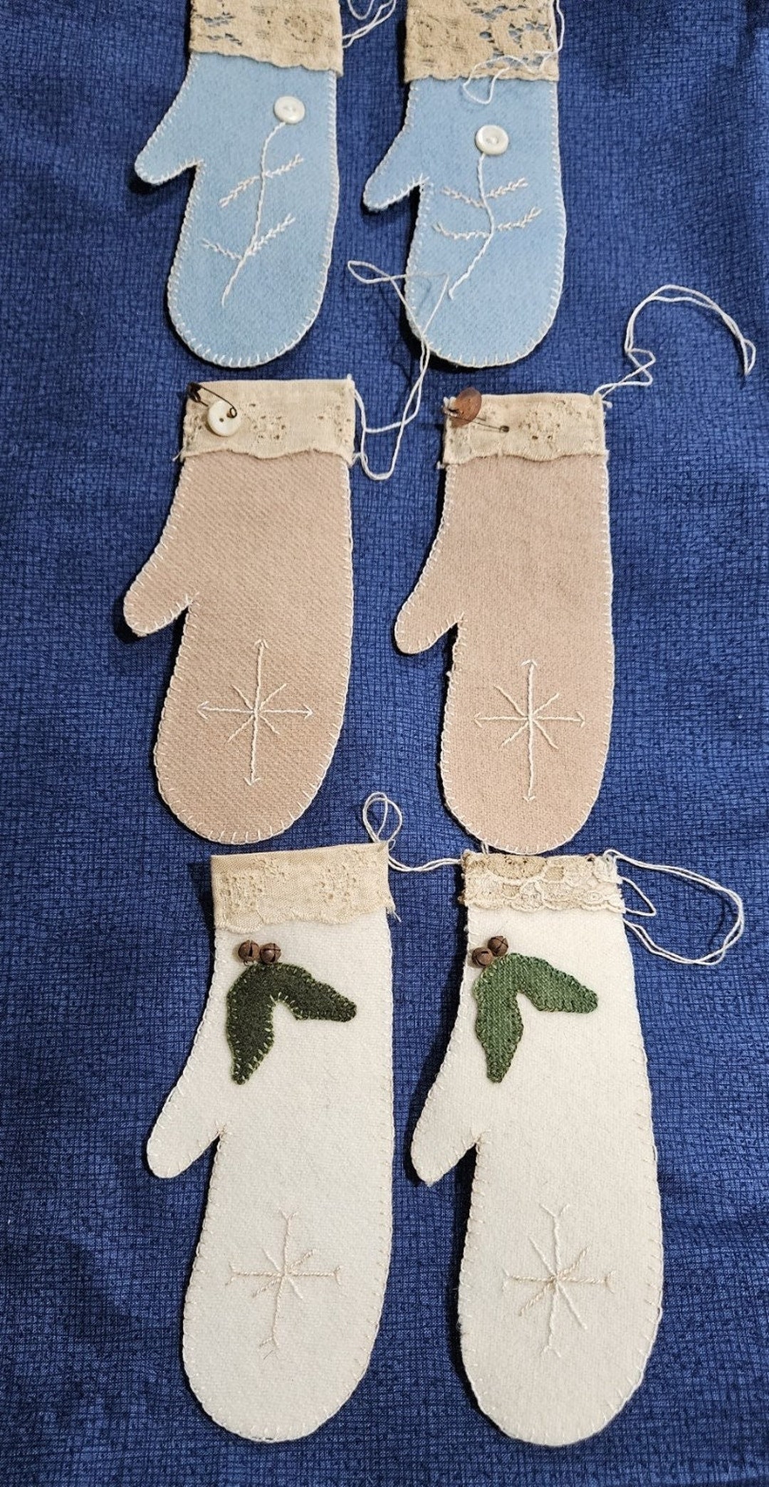 Wool Mitten Ornaments - Etsy