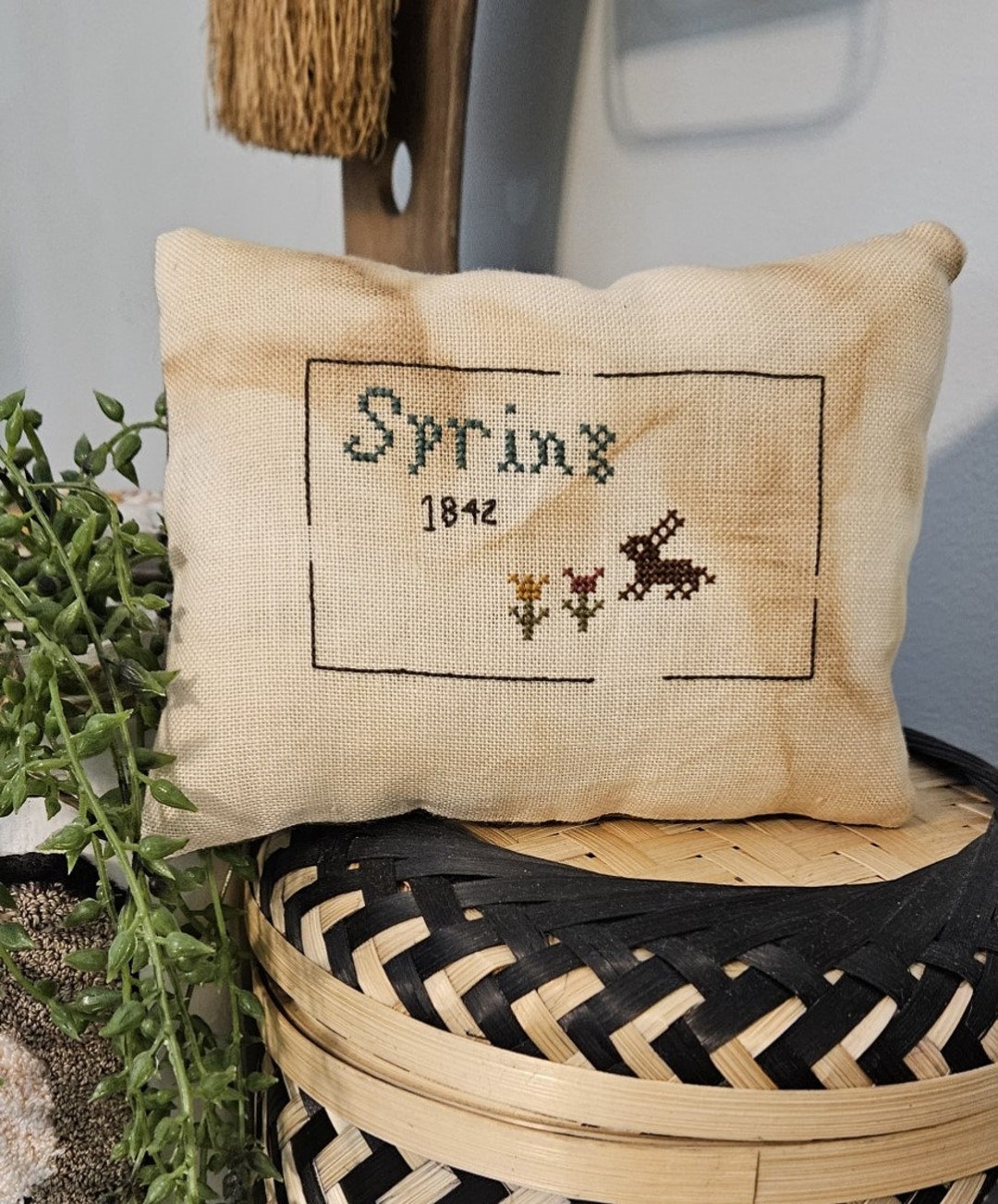 Prim Spring Shelf Sitter/pillow - Etsy