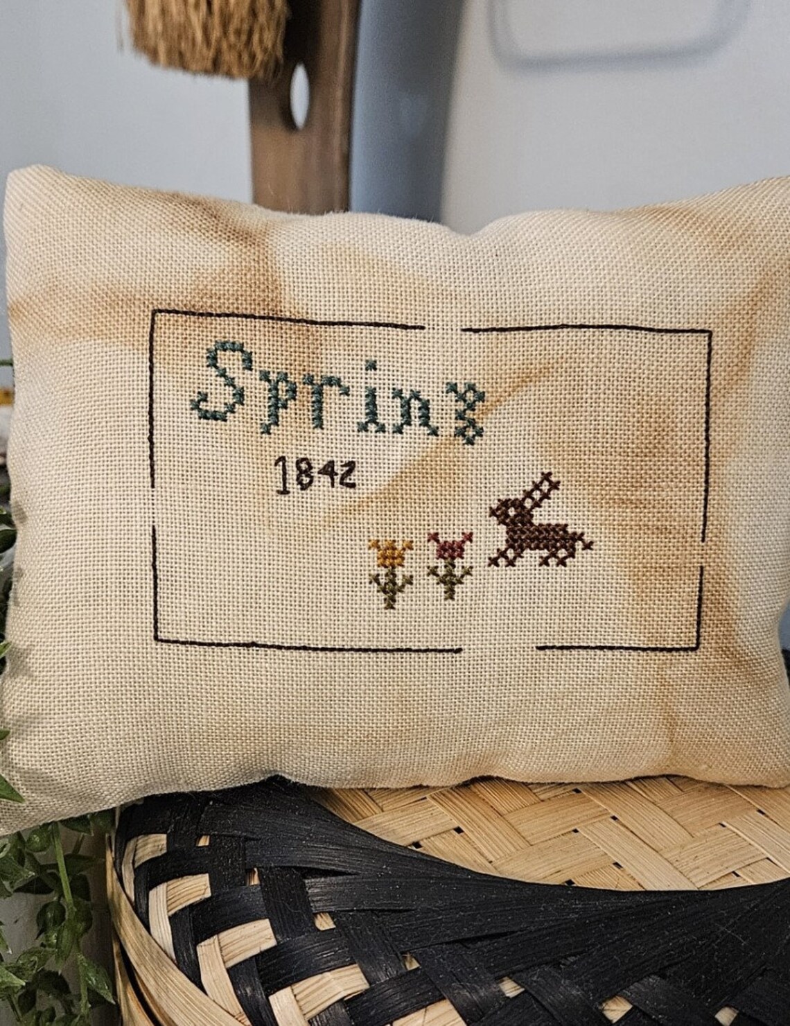 Prim Spring Shelf Sitter/pillow - Etsy
