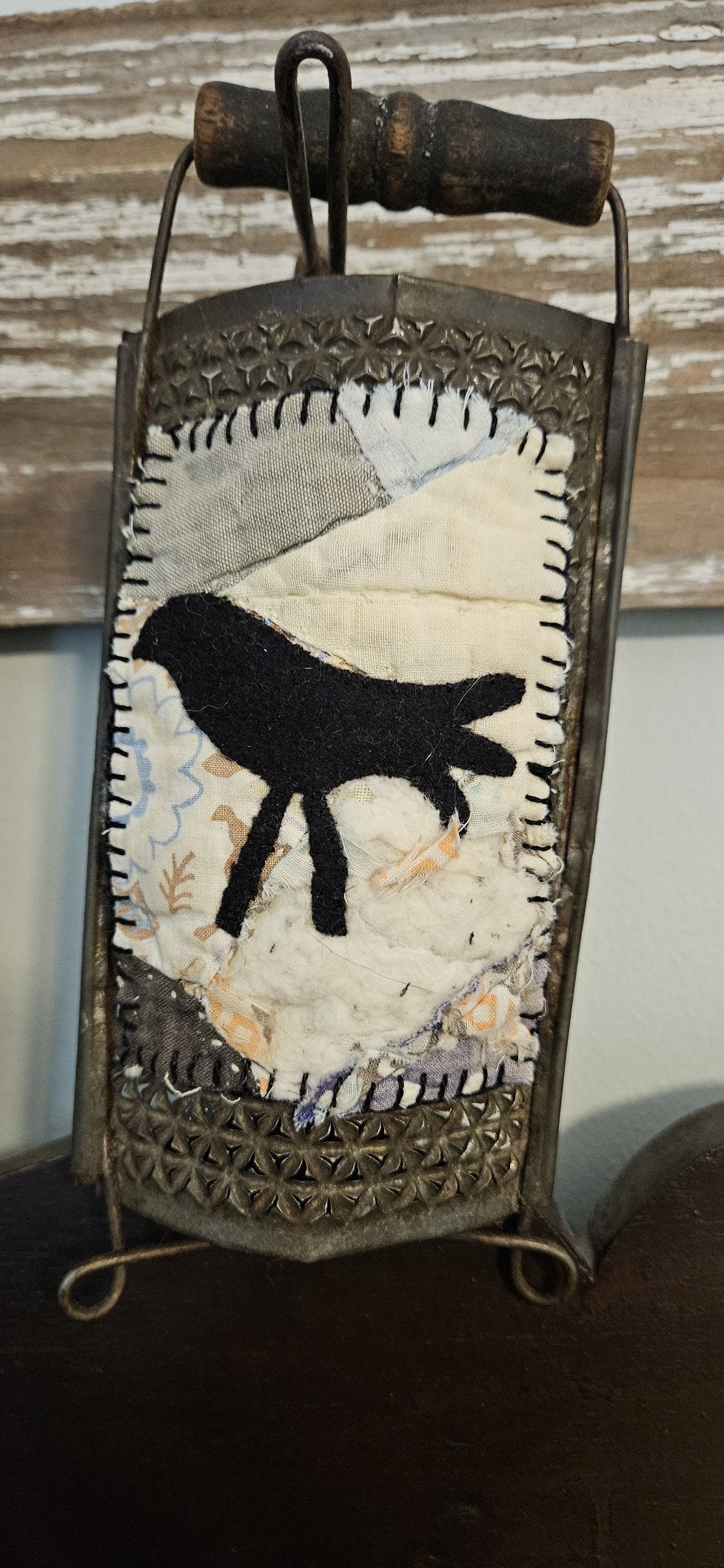 Wool Applique Designs on Old Quilts Applied to Antique Graters - Etsy