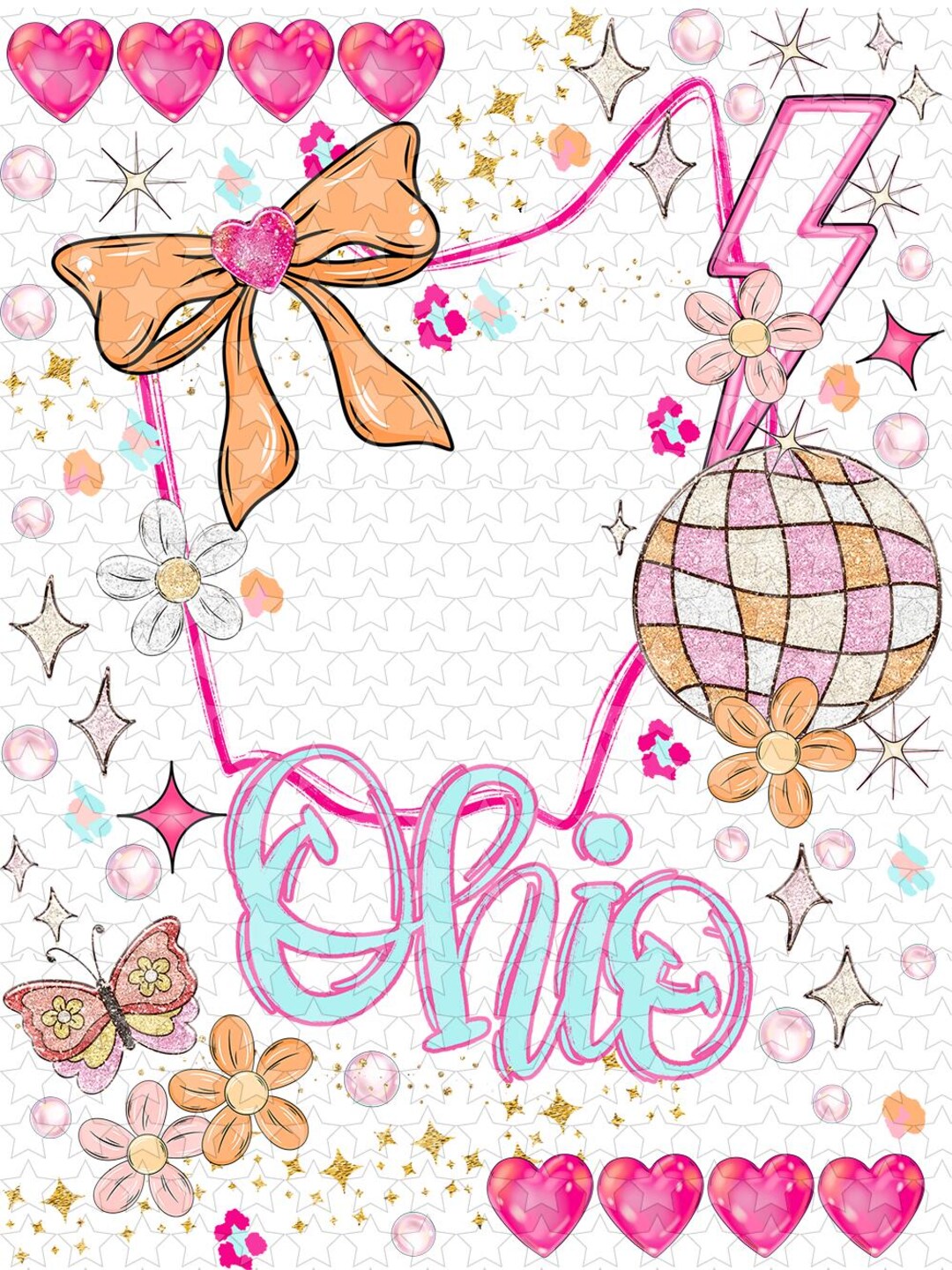 Sublimation & Htv Transfers Preppy States OHIO - Etsy