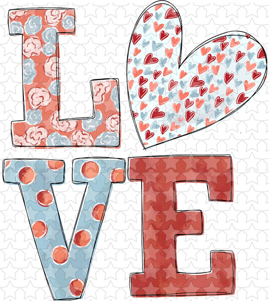 Sublimation & Htv Transfers Love - Etsy