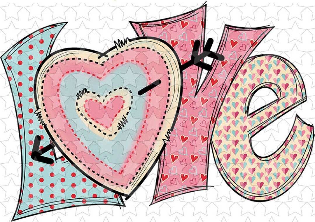 Sublimation & Htv Transfers Pastel Love - Etsy