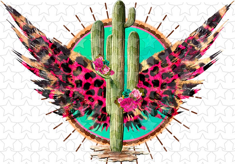 Sublimation & Htv Transfers Cactus Wings - Etsy